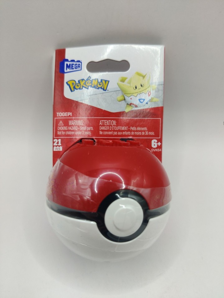 MEGA Pokemon TOGEPI Pokeball 21 Pieces Building Block Set Ages 6+ Toy ...