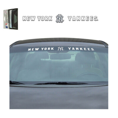 New MLB New York Yankees Car Truck Suv Windshield Vinyl Decal | eBay