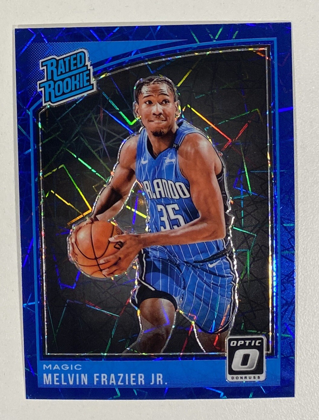 Melvin Frazier Jr 2018 Donruss Optic Rated Rookie Blue Lazer Prizm #153 ...