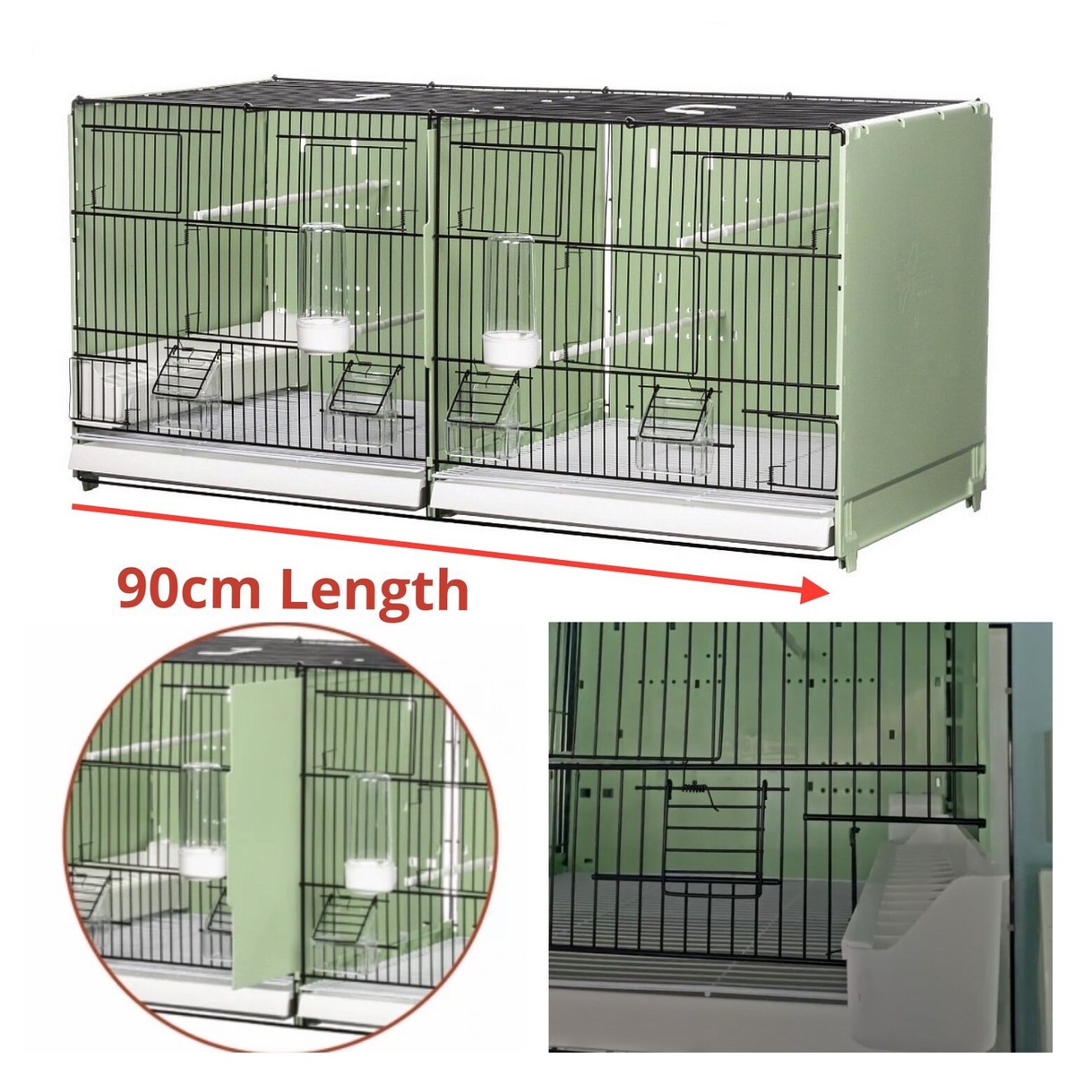 Breeder Bird Cages With Dividers Flyline Double Double Lite Stack