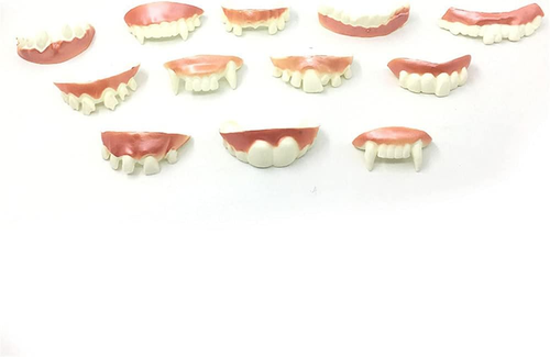 12Pcs Fake Teeth Funny Fake Teeth Ugly Fake Teeth Bob Teeth Vampire ...