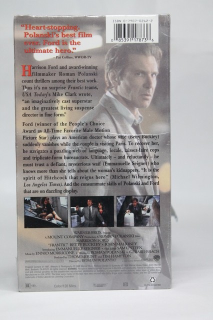 Frantic (VHS, 1994) for sale online | eBay