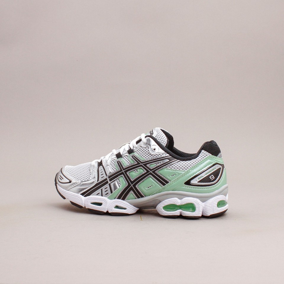 Asics Sportstyle Gel-Nimbus 9 White Running New Women Shoes gym ...