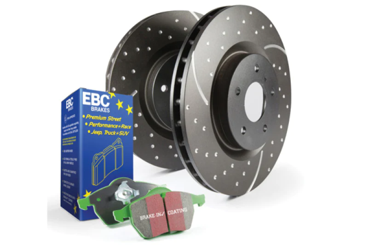 EBC S10KR1108 Disc Brake Kit FITS s10 kits greenstuff pads and gd ...