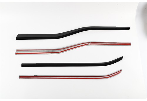 4× Black ABS Car Side Window Lower Sill Molding Trim Fit For Ford F150 ...