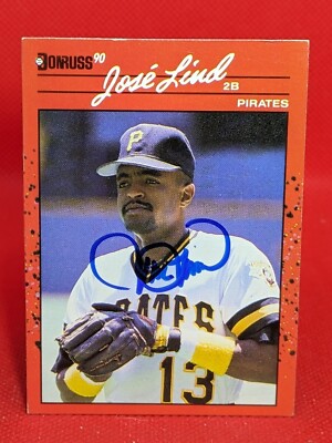 PERSONAL AUTOGRAPH signed on card: Jose Lind 1990 Donruss #172 | eBay