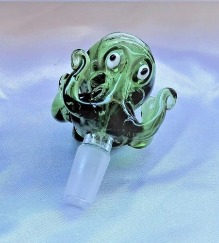 Premium 14mm Green Thick Glass Octopus Bong Bowl Head Piece Bong Bowl ...
