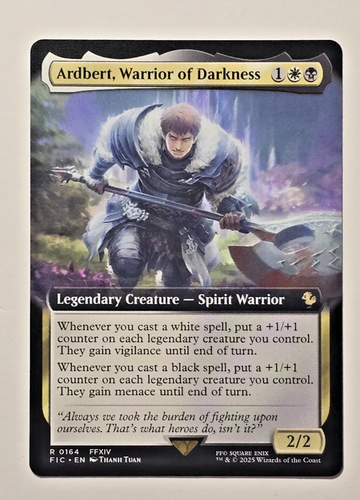 Magic The Gathering Final Fantasy Ardbert, Warrior of darkness Extended ...