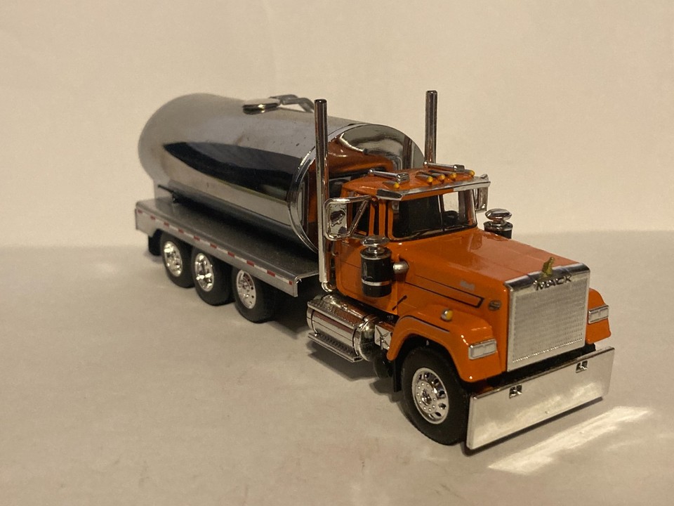 custom DCP 1/64 MACK Superliner tri-axle milk truck | eBay