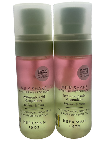 (2)Beekman 1802 WICKED edition Milkshake Moisture Mist 2 oz/ 60 ml Ltd ...