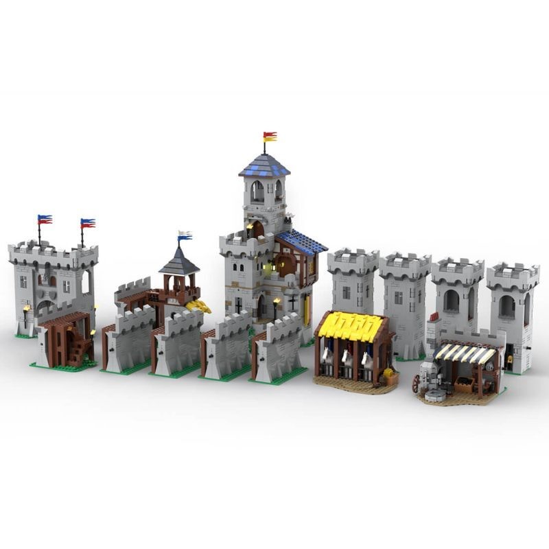 MOC-113656 Modular Medieval Castle Model Building Set 4363pcs ...