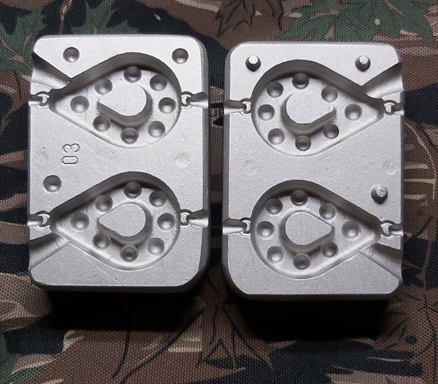 Fishing Moulds Grip Pear Bomb lead weight mould carp ledgering Cheap ...