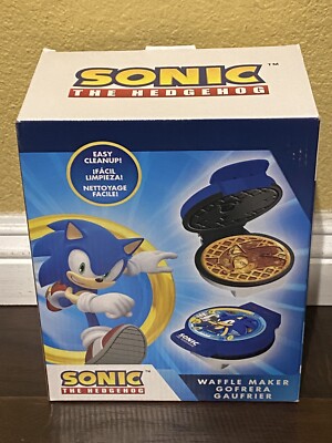 SONIC THE HEDGEHOG ROUND NON-STICK WAFFLE MAKER DAVE & N AND BUSTER’S ...