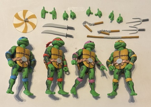 NECA Teenage Mutant Ninja Turtles Arcade 4-Pack TMNT SDCC 2016 Loose ...