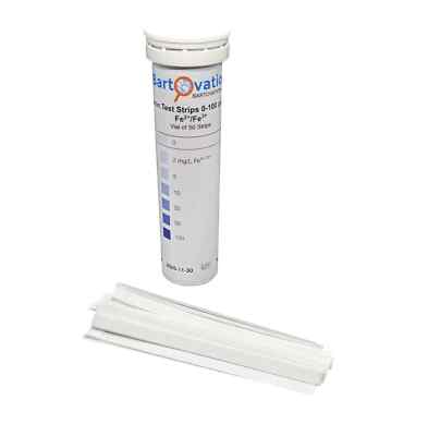 Iron Test Strips 0-100ppm, Vial of 50 Strips Measure Free Soluble Iron ...