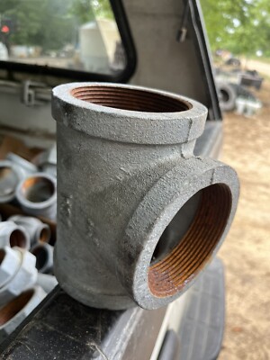 NEW 3" INCH GALVANIZED Ward PIPE THREADED TEE FITTING PLUMBING | eBay