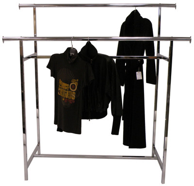 Two BARS adjustable Clothing Garment Racks Display Stand Rack RKR60 | eBay