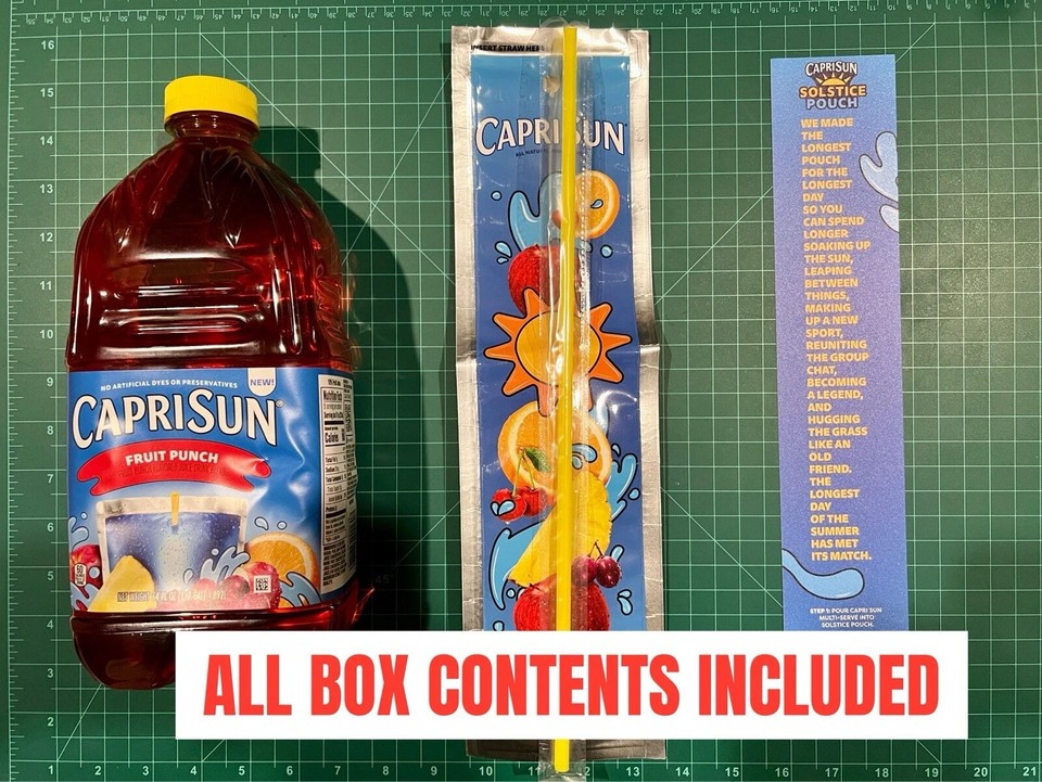 Capri Sun Summer Solstice Pouch Big Long Drink Pouch IN HAND SHIPS NOW ...