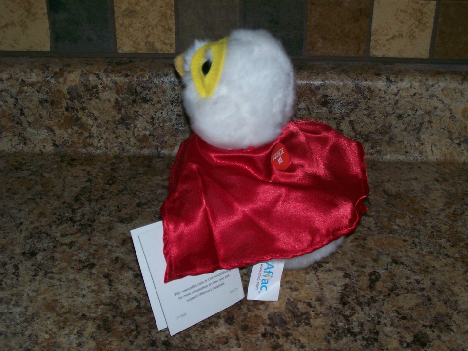 Aflac Duck Talking Sound Plush Super Hero Mask Cape Yellow Red 5 ...