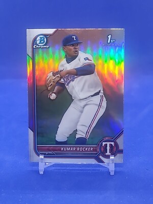 2022 Bowman Chrome Kumar Rocker 1st Refractor | eBay