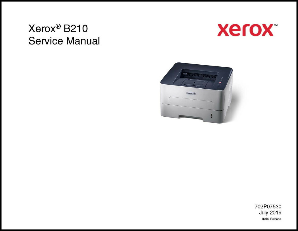 Xerox B210 Printer Service/Repair/Troubleshooting Manual 142 Pages ...