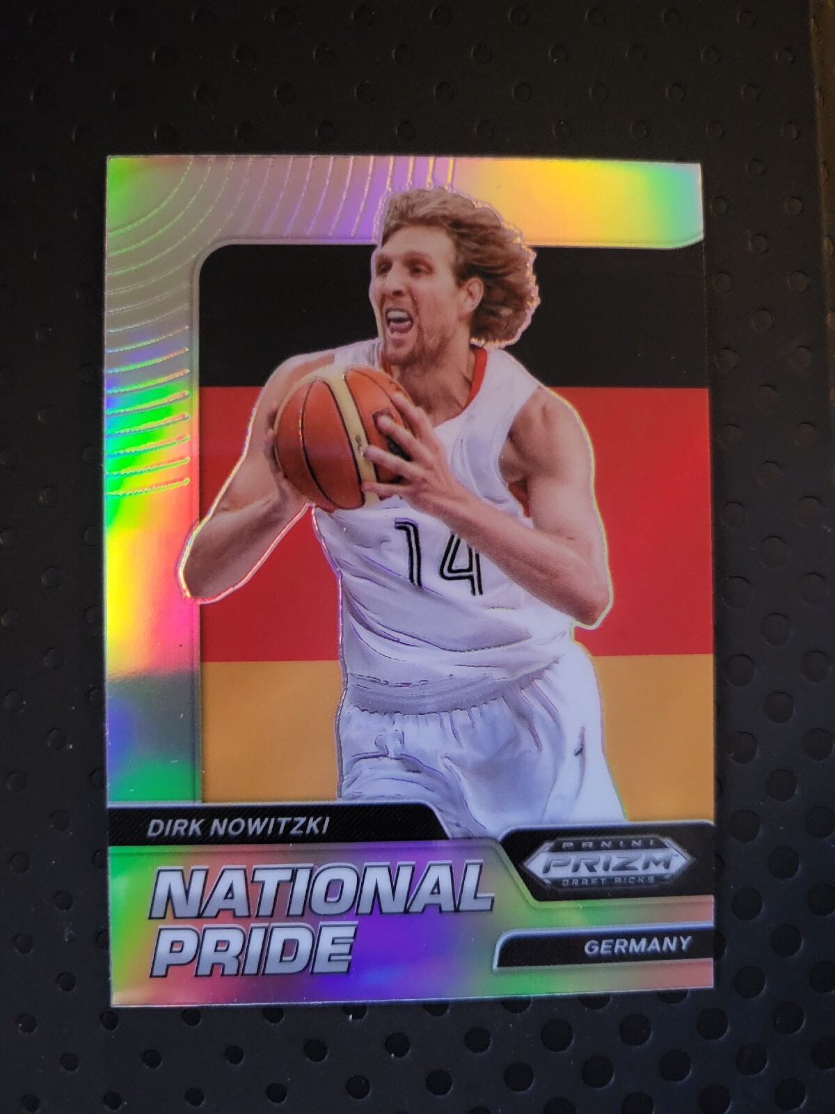 Dirk Nowitzki SILVER PRIZM SSP CASE HIT CARD 2022 Panini Prizm Draft ...