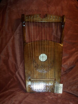 Lyre, Hand crafted of up-cycled 100 year old piano wood , 13 strings | eBay