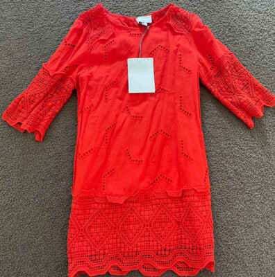 Witchery girls dress Scarlet Broderie Red 5yrs BNWT Rrp$79.95 | eBay ...
