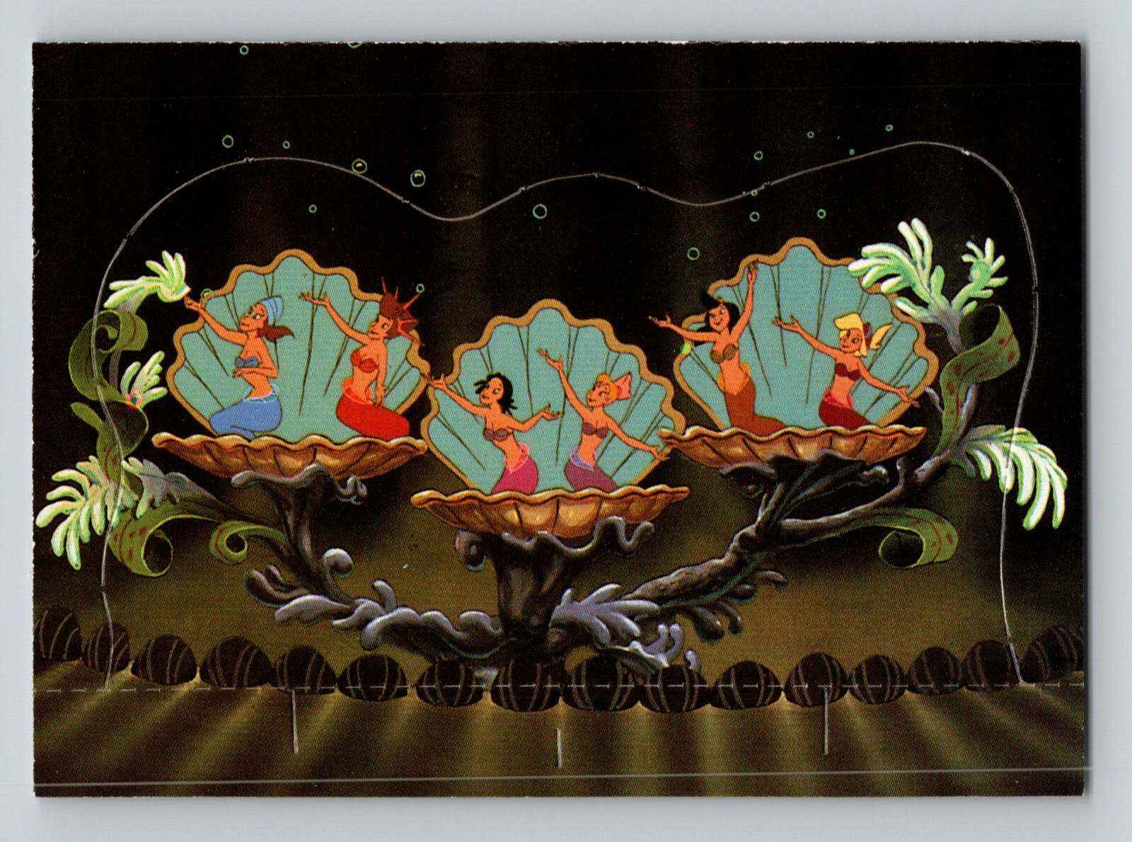 1991 Pro Set Disney The Little Mermaid Stand Up #14 Daughters of Trito ...