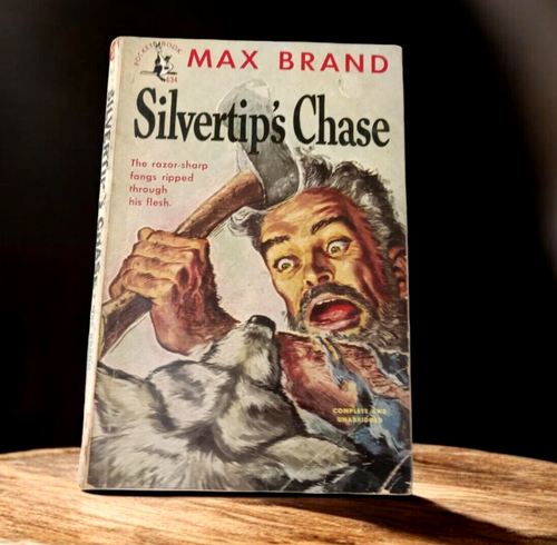 1949 SILVERTIP'S CHASE Max Brand Pocket Book 634 1st Printing PULP ...