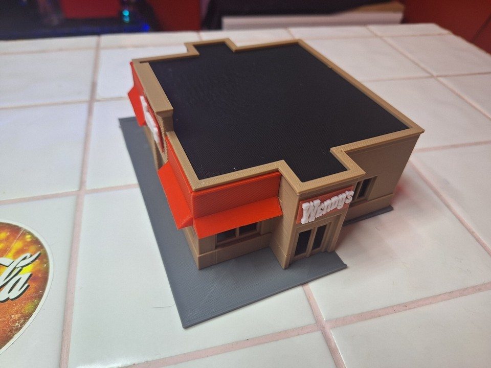 Ho Scale Modern Fast Food Building Ho Train Building Built Ho Model ...