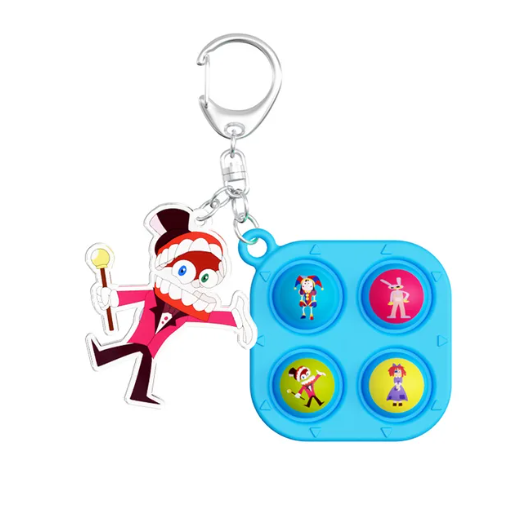 The Amazing Digital Circus Keychain Cartoon Pomni Jax Cars Keyring ...