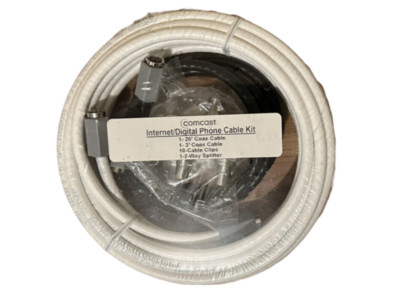 Comcast Xfinity Self Install Internet Digital Phone Cable Kit w/ Coax ...