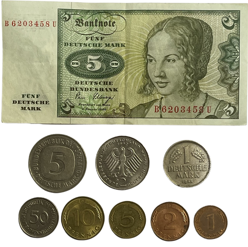 GERMAN MARK COIN COLLECTION - GERMANY COIN SET WITH BANKNOTE OPTIONAL ...