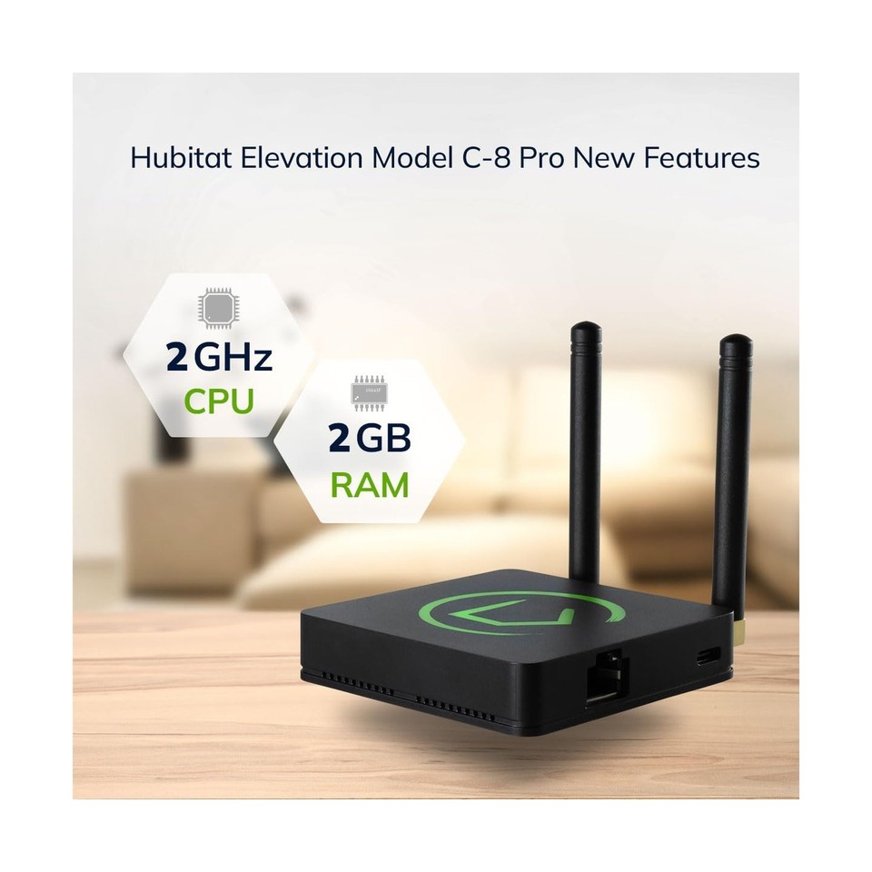 Hubitat Elevation Home Automation Hub (Model C-8 Pro) Works with Alexa ...