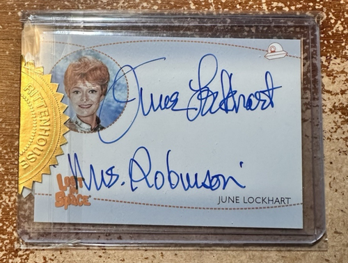 June Lockhart Lost In Space Archives Mrs Robinson Autograph Card | eBay