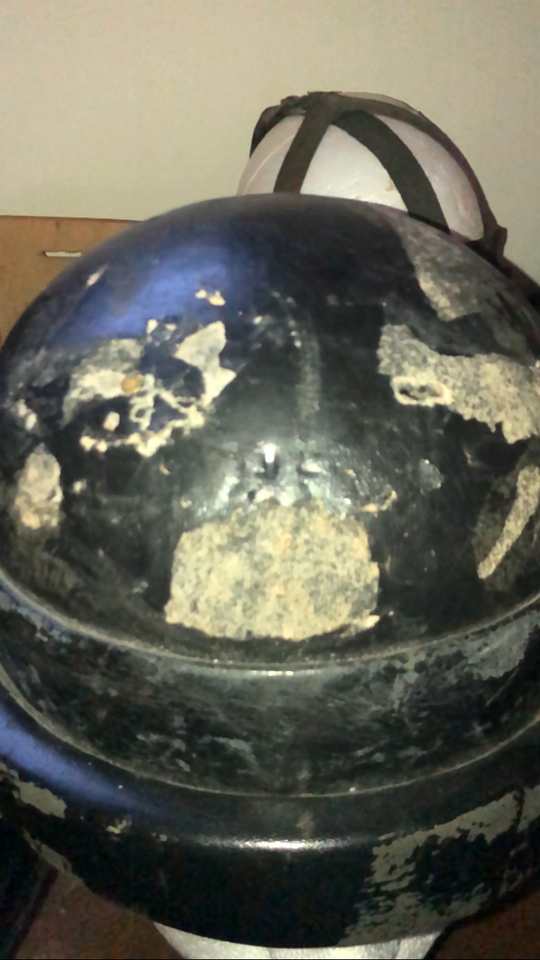 Rare original WW2 Italian M35 tanker helmet with goggles(fulldesc for ...