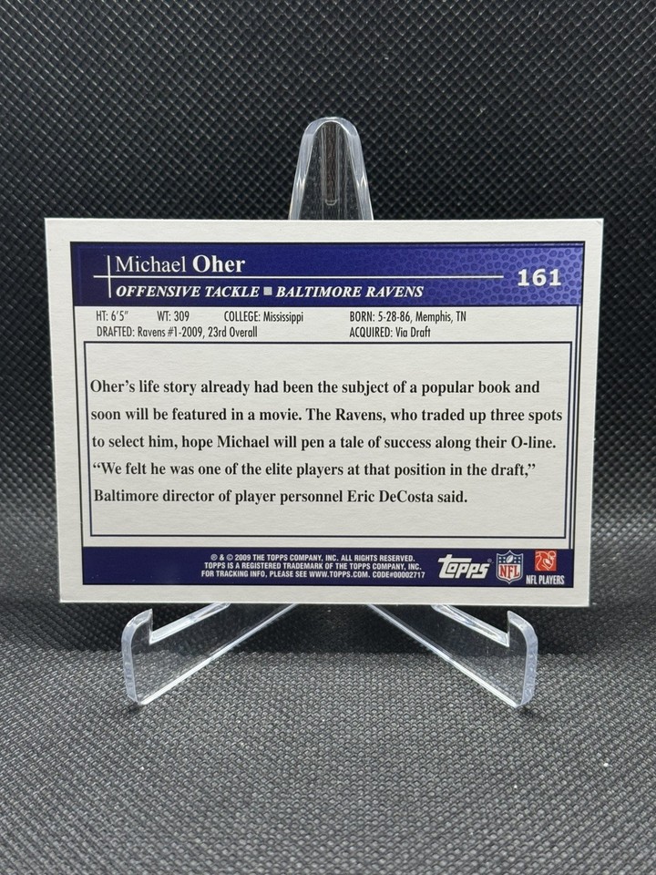 2009 Topps Kickoff - Michael Oher #161 (RC) Ravens | eBay