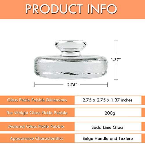 Canning Glass Weight With handle Fermentation Stone Weights Food ...