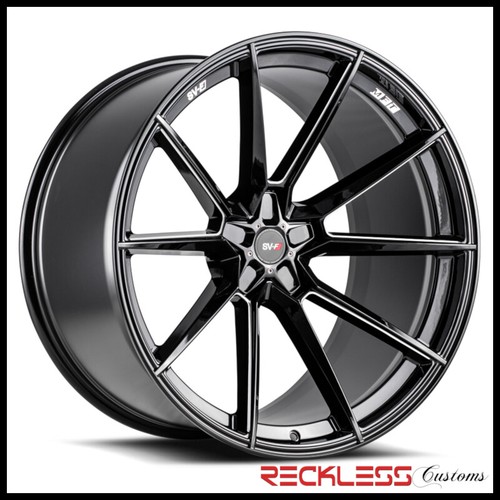 SAVINI 22" SVF-04 BLACK CONCAVE WHEEL RIMS FITS G30 BMW 520d 525d 530d ...