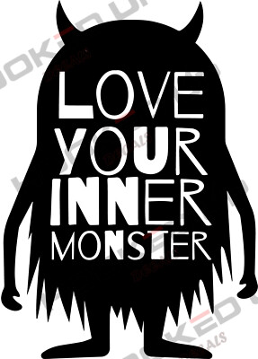 Love Your Inner Monster Transfer Vinyl Decal | eBay