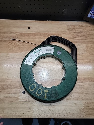 Greenlee 438-20 200' x 1/8" x 0.060" Steel Fish Tape in Winder Case ...