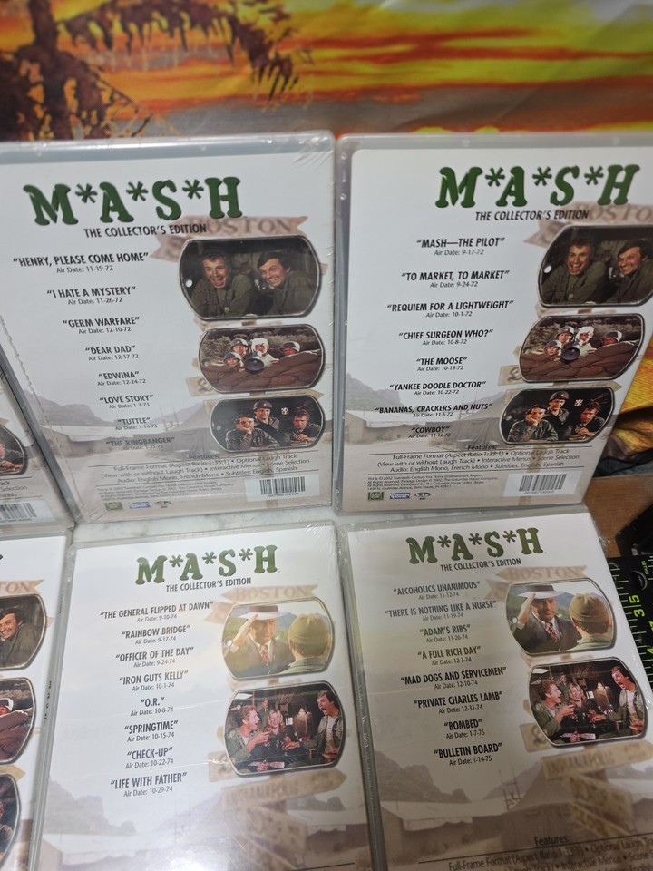 mash dvd complete series 1-5. 15 Volumes of 8 Per Disk New | eBay