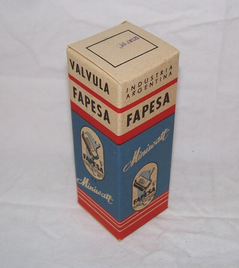 NOS FAPESA 12SA7GT tube,original box,tested strong,12SA7,Philips ...