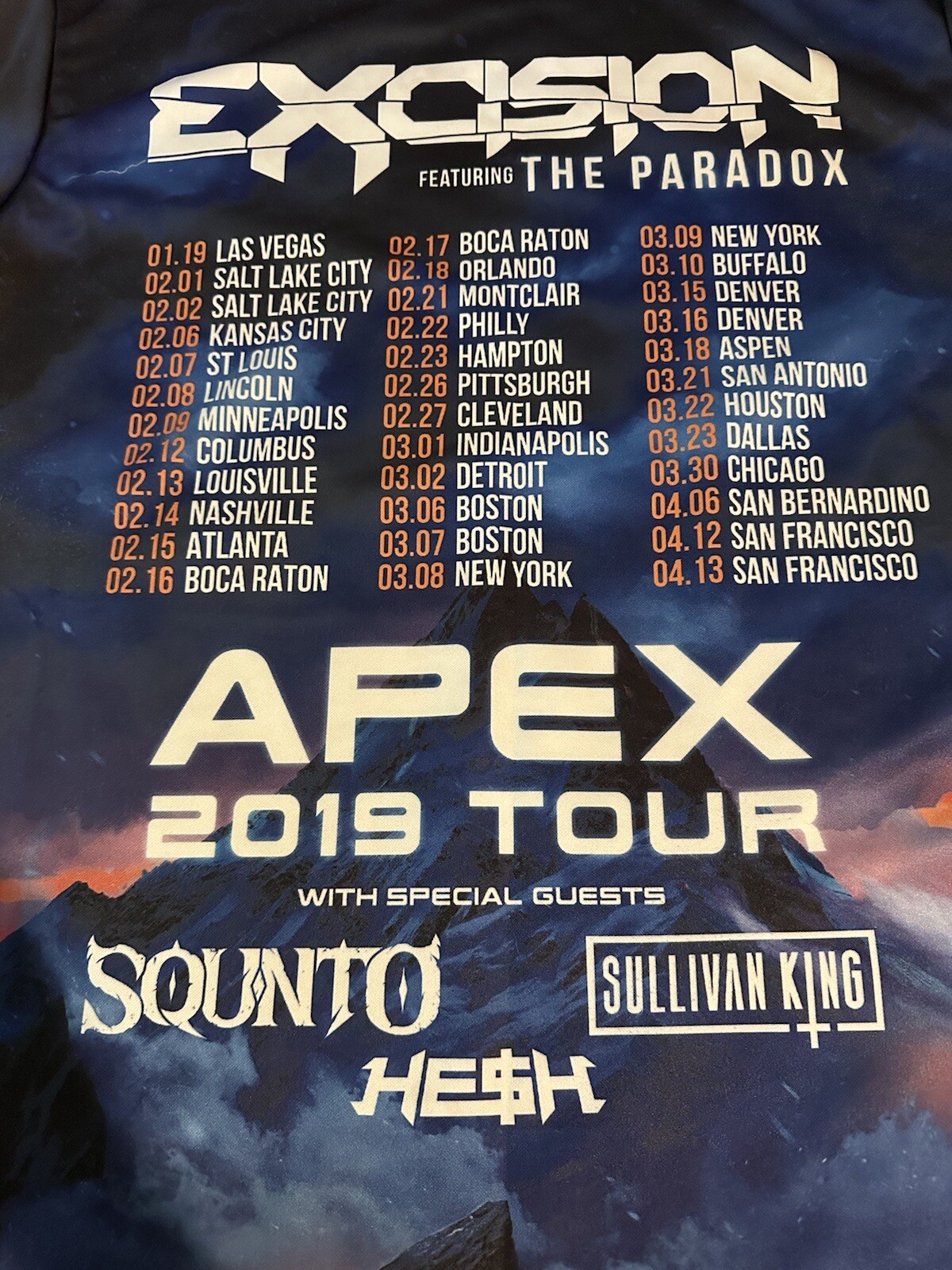 Excision Apex Tour 2019 Micro-Poly Rave EDM All Over Print Shirt Adult ...