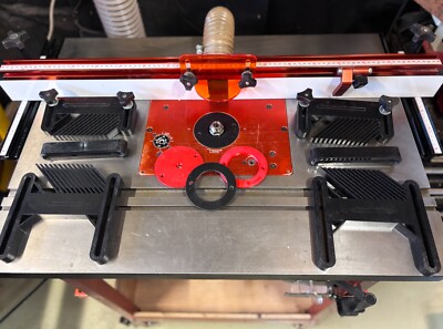 UJK Professional Router Table. Cast Iron Top with Router & accessories ...