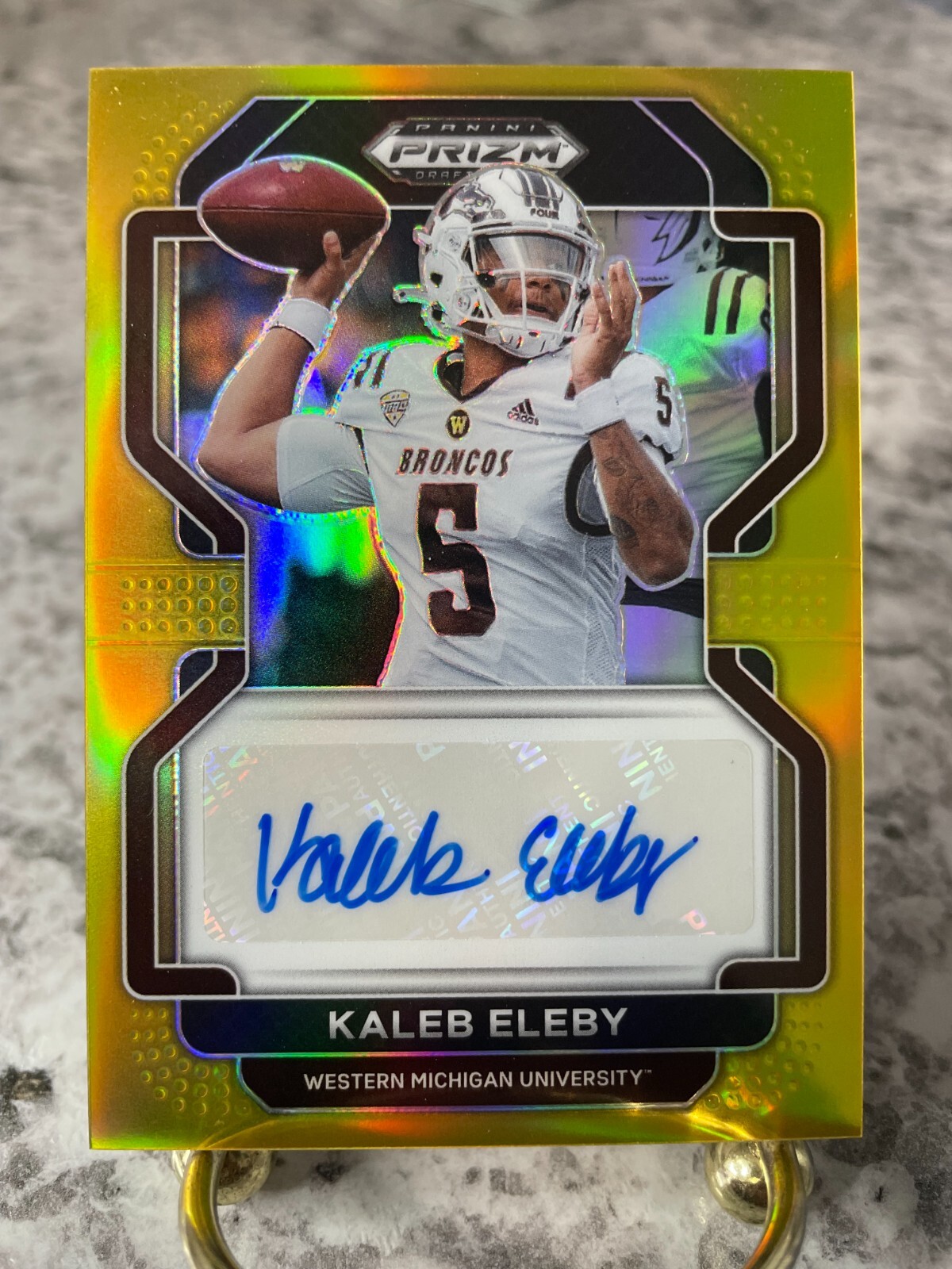 2022 Panini Prizm Draft Picks KALEB ELEBY Gold Prizm Autograph Auto ...