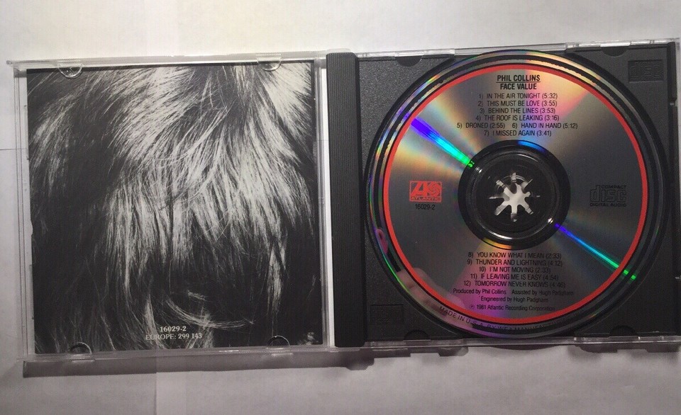 Face Value by Phil Collins (CD, Oct-1990, Atlantic (Label)) 75678148026 ...