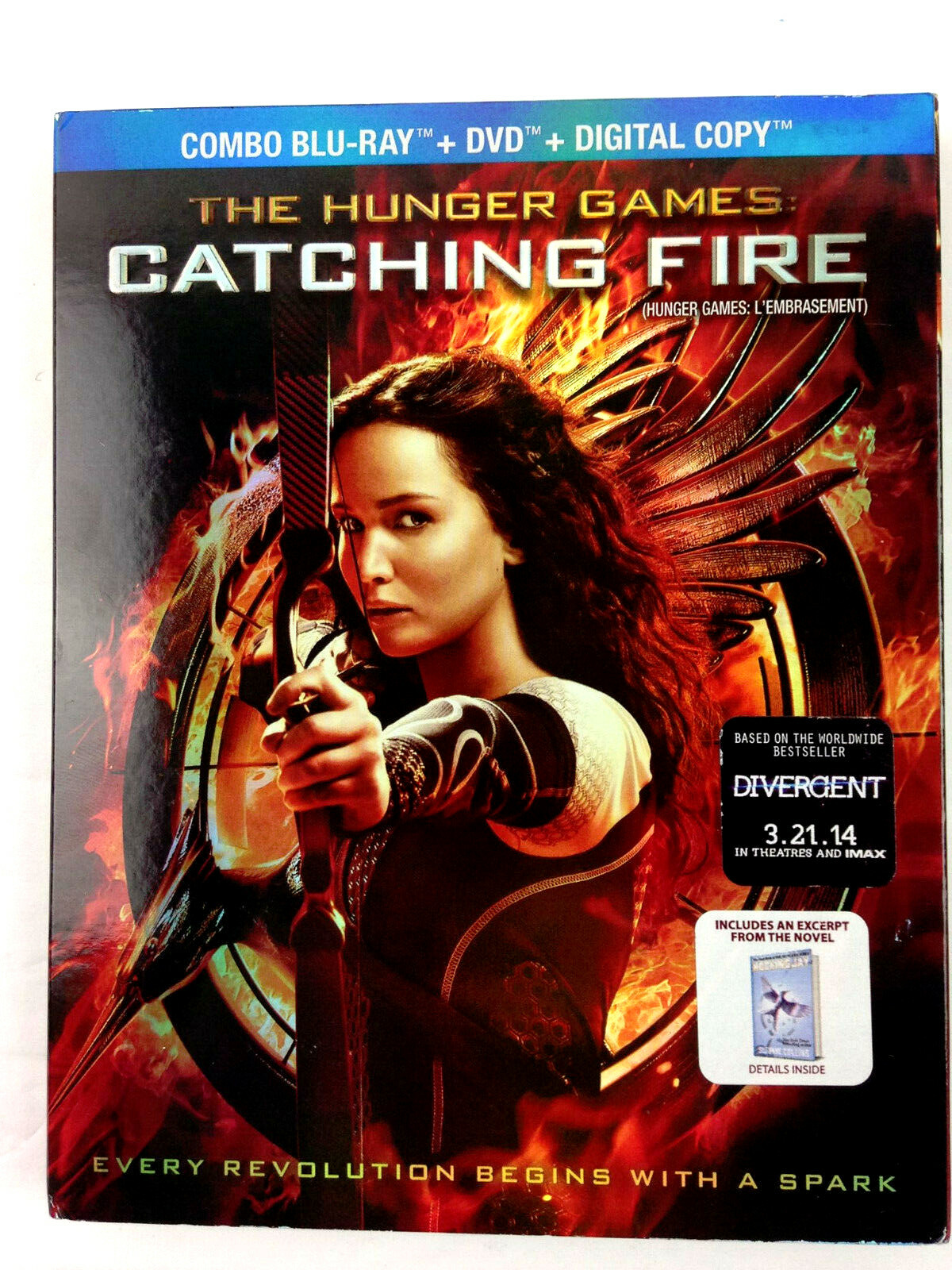 Hunger Games Catching Fire Blu Ray