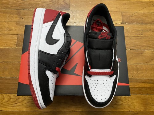 Air Jordan 1 Low OG Retro Black Toe Chicago Red Classic Shoes Men's ...